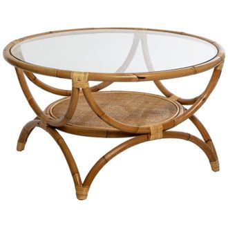 Atmosphera Atmosphera - Couchtisch Farah aus Rattan cr&eacute;ateur dint&eacute;rieur