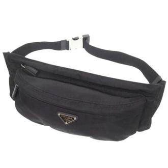 Prada Sac Banane en Nylon Pre-owned - Femme - Pre-owned - Noir - Taille: ONE Size