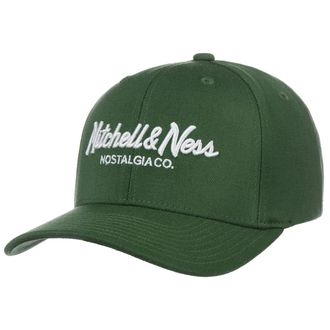 Mitchell & Ness Pinscript Basecap - Classic Red Snapback Verschluß (verstellbar/dehnbar), DarkGreen, Herren, Frauen, Kinder, Unisex, Frühling, Sommer, Herbst, Winter