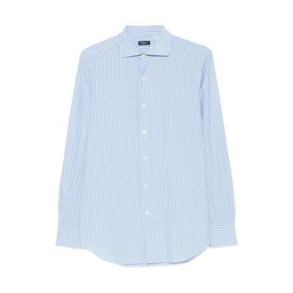 Finamore Napoli Hemd - - Shirts - Herren - Blau - S