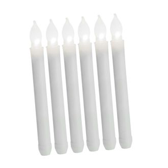 BESTONZON 6st Elektronische Kerze Wohnkultur Geführte Kerzen Weihnachtskerzen Flammenlose Spitzkerzen Velas De Baterias Flammenlose Kerzenlichter Stabkerzen Bat