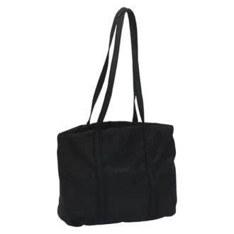 Prada Pre-owned Nylon cabas - Femme - Pre-owned - Noir - Taille: ONE Size