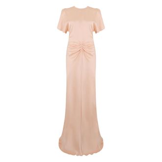 Victoria Beckham Femme, Robes, Rose, Taille: 38 FR Isabella Draped Maxi Dress