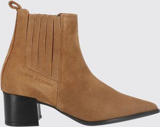 Paia Copenhagen Chelsea-Boots aus Kalbsveloursleder mit Ledersohle