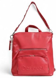 Desigual Accessoires Sac à Dos en polyuréthane Medium, Accessories PU Backpack Femmes, Rouge, Einheitsgröße