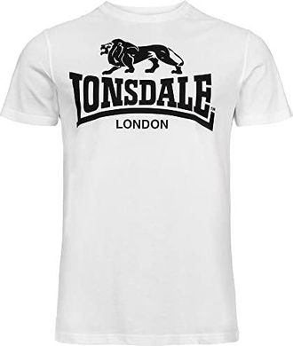Lonsdale Homme T-shirt Logo T shirt, Blanc (Wei&szlig;), L EU