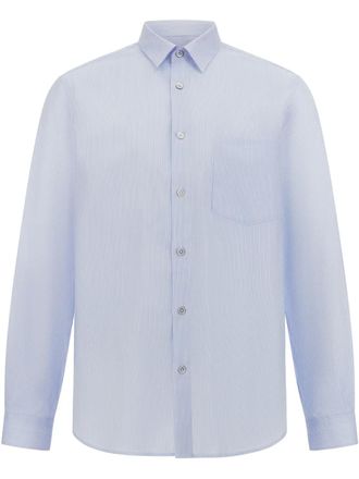 Boggi Milano chemise en coton &agrave; rayures - Bleu
