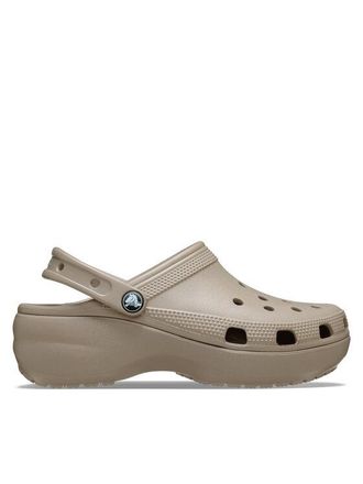Crocs Pantoletten Classic Platform Clog 206750 Beige