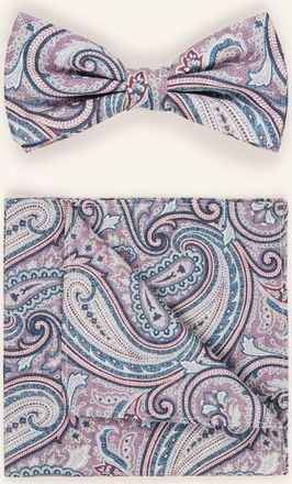 Paul Paul Set: Fliege Und Einstecktuch lila