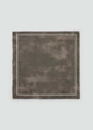 Mango Foulard imprim&eacute; modal et coton marron - Homme - Taille unique - MANGO MAN