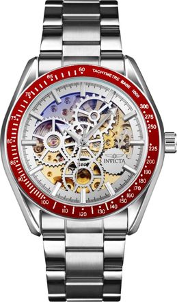 Invicta Objet D Art 69596 Herrenuhr - Automatisches Werk - Edelstahl mit silbernem Zifferblatt - 43 mm