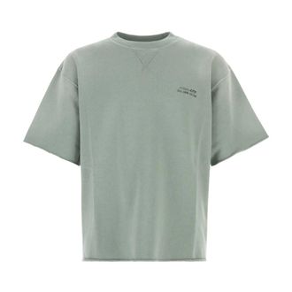 Golden Goose Homme, Tops, Vert, Taille: S T-shirt Journey teint en pi&egrave;ce