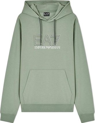 Emporio Armani Emporio Armani Ea7, Homme, Sweatshirts et sweats &agrave; capuche, Vert, Taille: L Visibility Sweat &agrave; capuche