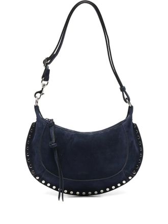 Isabel Marant Oskan Moon studded shoulder bag - Blau
