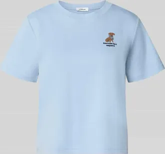 s.Oliver Red Label Regular Fit T-Shirt aus reiner Baumwolle
