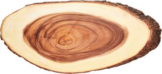KitchenCraft Kitchen Craft Artes&agrave; K&auml;sebrett/Servierplatte aus Naturholz mit Rinde, holz, braun, 1 x 1 x 1 cm