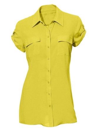 Heine Klassische Bluse Hemdbluse Kurzarm