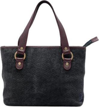Celine Pre-owned Cuir sacs-celine - Femme - Pre-owned - Gris - Taille: ONE Size