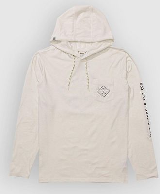 Salty Crew Tippet Hood Tech Longsleeve Lycra white