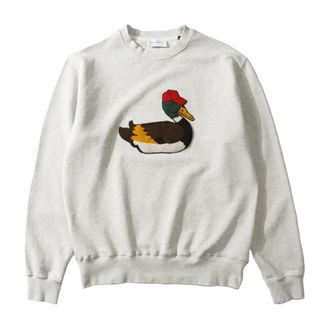 Edmmond Studios Duck Hunt Crewneck Grey Melange - - Sweatshirts & Hoodies - Herren - Grau - L