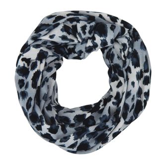 Ella Jonte Damen Loop Schal Leopard Animalprint - Strickschal 100% Viskose, weich & angenehm - Rundschal Modern Casual Urban