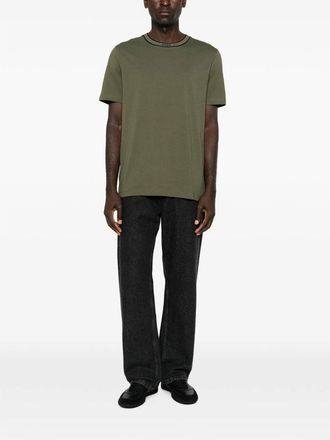 HUGO BOSS Cotton Crew Neck T-Shirt - Green
