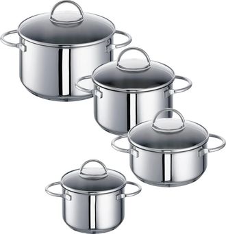 Rohe Germany Rohe Ravenna Nimm-4-Set, 4-TLG.: Bratentopf Durchmesser: 20cm, Fleischtopf Durchmesser: 16, 20, 24cm, 253101-04