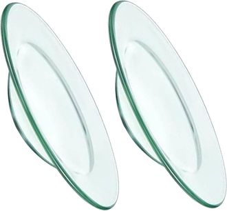 BESPORTBLE 2 St&uuml;ck Transparente Glasschale &Oslash; 120mm f&uuml;r &Auml;therische &Ouml;le Ersatzschale f&uuml;r Wachsw&auml;rmer Aromatherapie Untertasse f&uuml;r Duftlampen