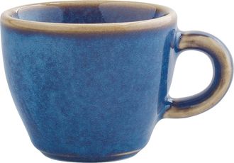 Kahla Homestyle Espressotasse 0,03 l atlantic blue orientalisches Geschirr aus Porzellan mit Steingut- und Keramiklook kleine dickwandige Tasse f&uuml;r Espresso