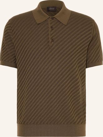 Brioni Strick-Poloshirt gruen