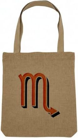 Fabulous Sac Shopping Tote Bag Aspect Lin - Scorpion Signe astrologie Zodiaque Astres M&eacute;taphore Symbole Figure Allegorie - Sac de Courses Toile Epaisse 360g Be