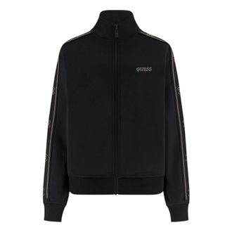 Guess Femme, Sweatshirts et sweats &agrave; capuche, Noir, Taille: 38 FR maglieria e felpe Cotone