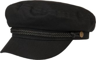 Brixton Fiddler, Fisherman Style Cap for Men or Women, Medium Brim, 100% Cotton Twill, Black, Medium