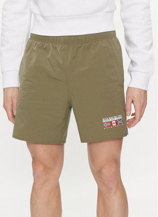 Napapijri Badeshorts V-Sahtu NP0A4HON Grün Regular Fit