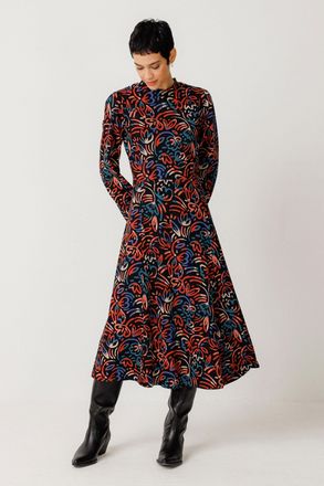 SKFK Damen vegan Kleid Kamila Mehrfarbig