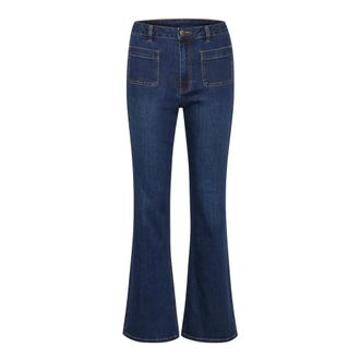Kaffe Flared Jeans Medium Blue Denim - Femme - Jeans - Bleu - Taille: 46 FR