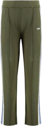 Autry Femme, Pantalons, Vert, Taille: 42 FR Pantalon de surv&ecirc;tement avec d&eacute;tail de bande lat&eacute;rale