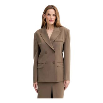 Isabelle Blanche Blazer - - Jackets - Damen - Braun - L