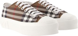 Burberry Nylon Check Sneaker - Brown