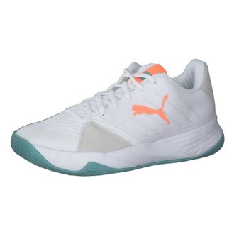 Puma Unisex Accelerate Pro W+ Hallenturnschuh, White-Neon Citrus-Nimbus Cloud-Porcelain, 42.5 EU