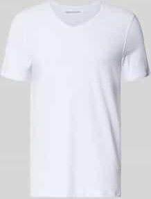 Mc Neal T-Shirt mit V-Ausschnitt und Rollsaum