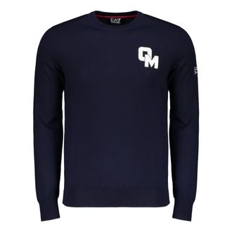 Emporio Armani Rundhals-Strickpullover - - Knitwear - Herren - Blau - 4XL