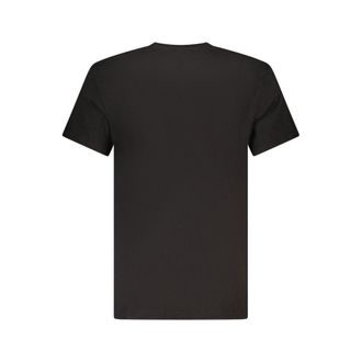 Tommy Hilfiger Logo-Embroidered Cotton T-shirt - Black