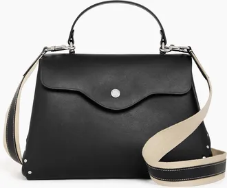 Le Tanneur Sac à main moyen modèle Sans Couture en cuir lisse