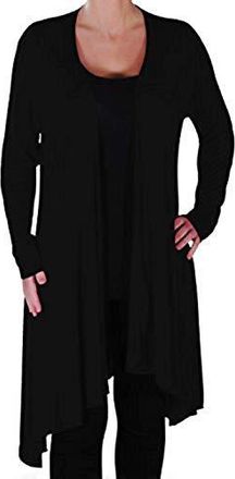 Eye Catch Della Grand Asym&eacute;trique Dames D&eacute;sinvolte Cascade Cardigan Aux Femmes Haussement D&Eacute;paules Ouvert Cardigan