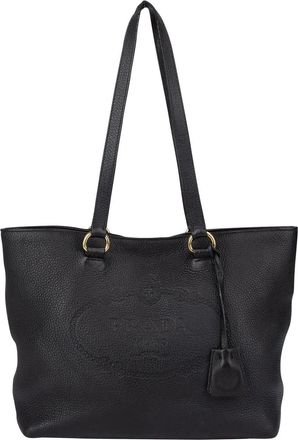 Prada Crossbody Bags - Prada Black Premium Leather Daino Vitello Handbag - Gr. unisize - in Bunt - f&uuml;r Damen