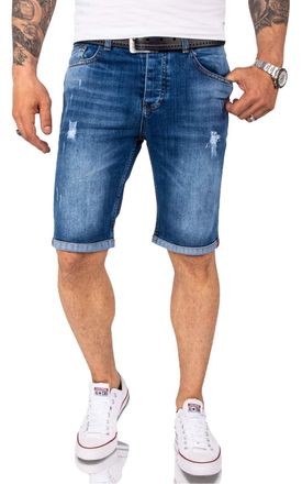 Rock Creek Herren Shorts Jeansshorts Denim Short Kurze Hose Herrenshorts Jeans Sommer Hose Stretch Bermuda Hose RC-2218 Blau W29