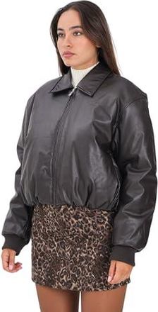 Only Veste en faux cuir marron pour femme L, marron, XL