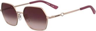 Love Moschino Lunettes de soleil Mol084/S - Femme - Accessoires - Jaune - Taille: 56 MM