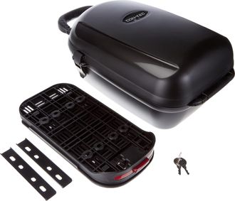 Diverse CONTEC Gep&auml;cktr&auml;gerbox Cargo Plus abnehmbar, schwarz, Ma&szlig;e: B25,5cm x L36,5cm x H17,5cm, Volumen: 13ltr